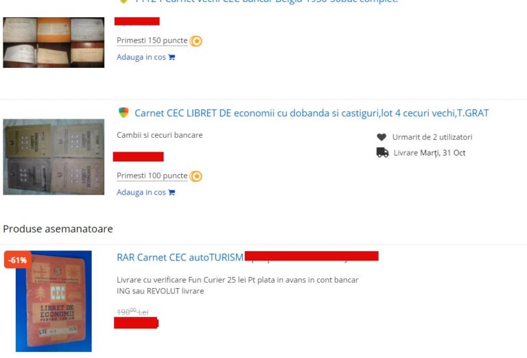 La ce preț se vinde un carnet CEC de dinainte de 1989. Sumele cerute ...