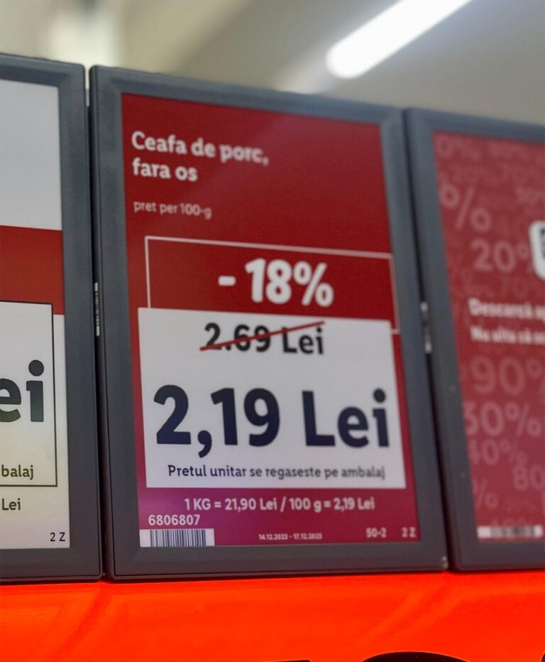 Cu câți lei se vinde 1 kg de ceafă de porc, în LIDL. Bucureștenii au crezut că e o eroare