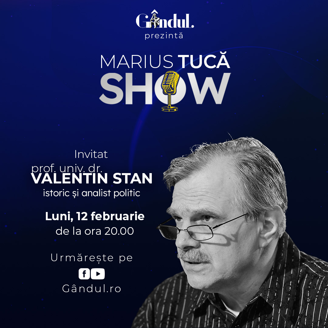 Marius Tucă Show începe luni, 12 februarie, de la ora 20.00, live pe ...