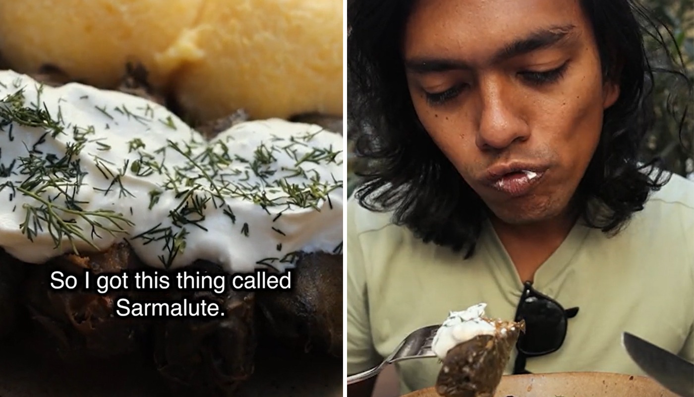 Cum a reacționat acest turist din SUA, după ce a mâncat sarmale în ...