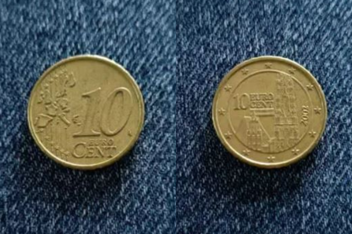 N-ai fi crezut! Prețul ireal la care se vinde o monedă de 10 cenți din anul 2002, acum, în 2024