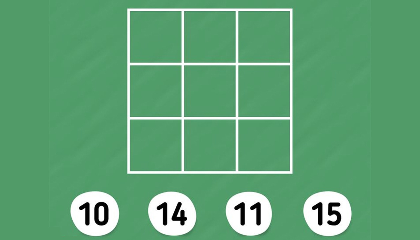 Test de inteligență | Câte pătrate sunt, în total: 10, 14, 11 sau 15?
