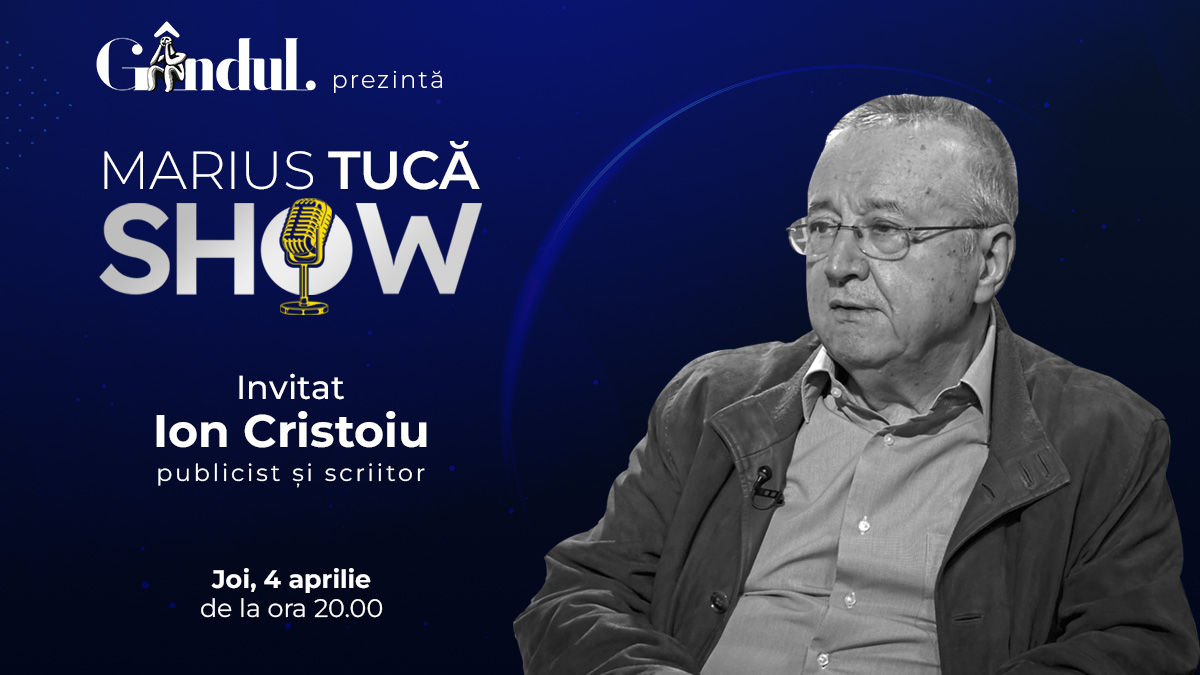 Marius Tucă Show începe joi, 04 aprilie, de la ora 20.00, live pe ...