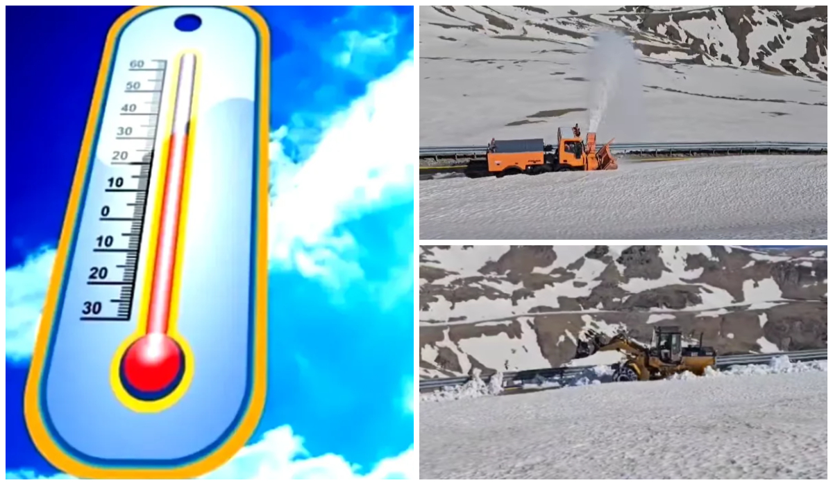 Vremea a luat-o razna în România! 26 de grade în Capitală, nămeți pe ...