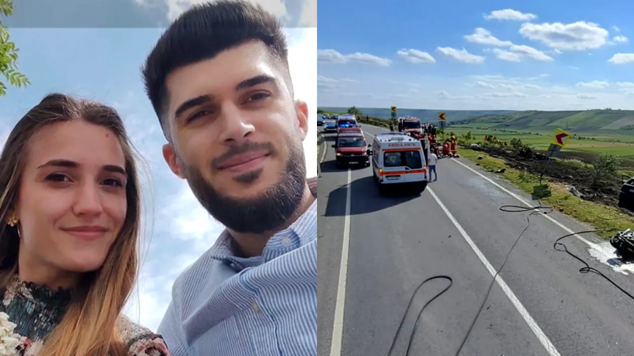 Nuntă în cer! Imagini sfâșietoare de la înmormântarea Ionelei și a lui George, cei 2 tineri care ...