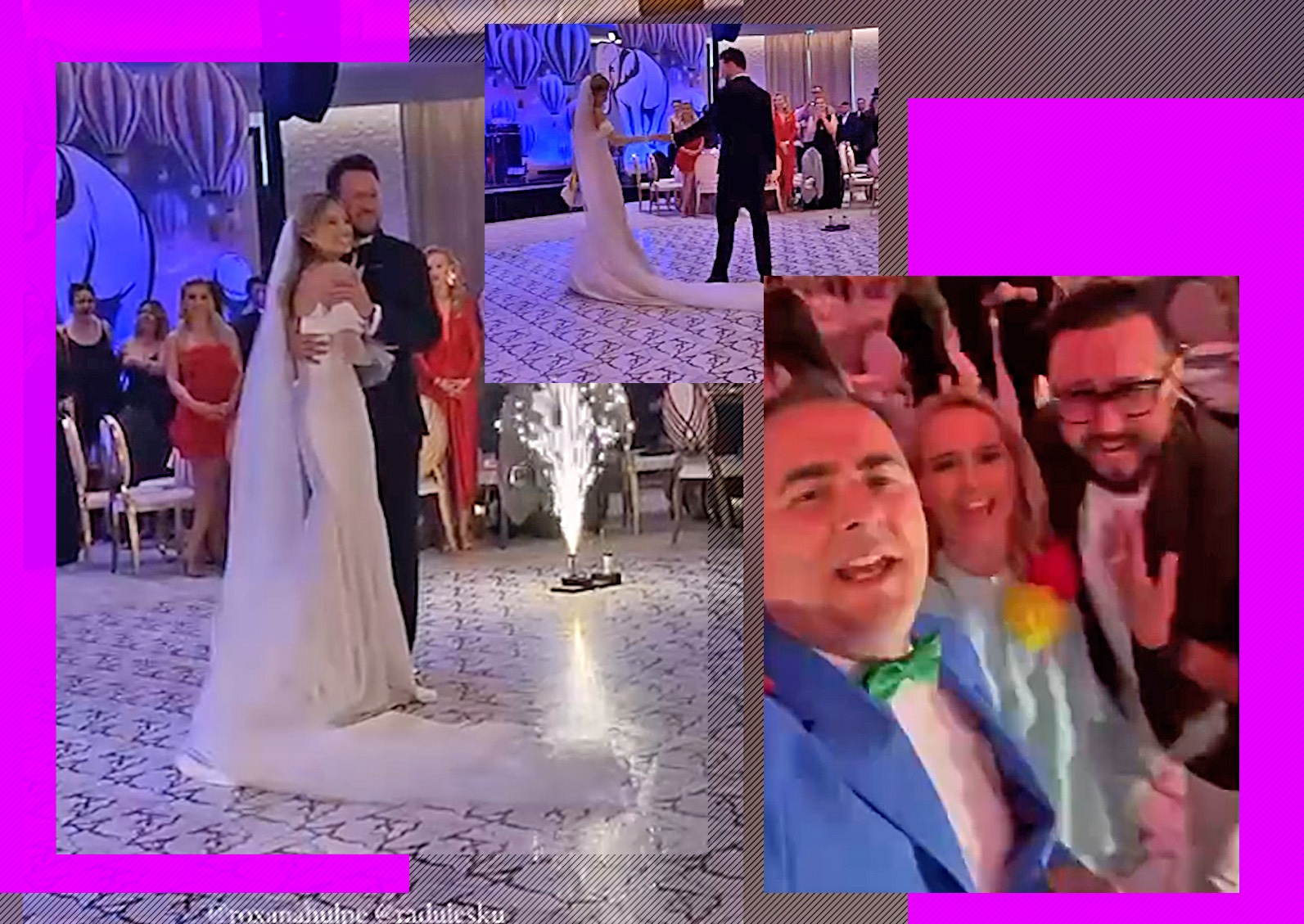 Roxana Hulpe, prezentatoarea de la PRO TV, nuntă cu fast în Cluj! Cabral și Cosmin Stan, nași de ...