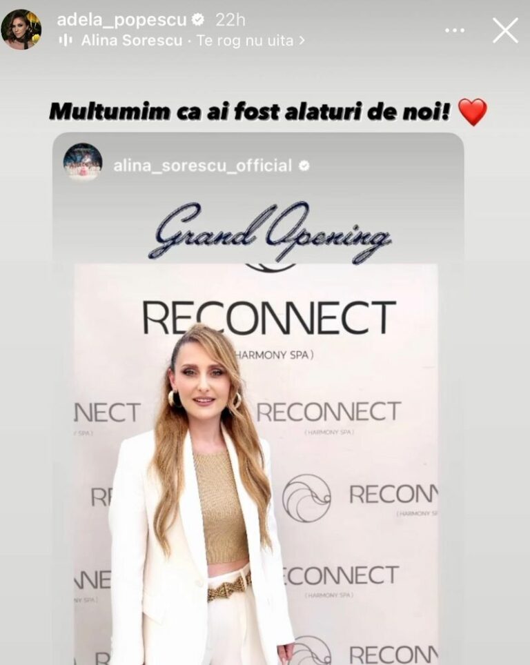 Adela Popescu a reacționat după ce Alina Sorescu a acceptat invitația ...
