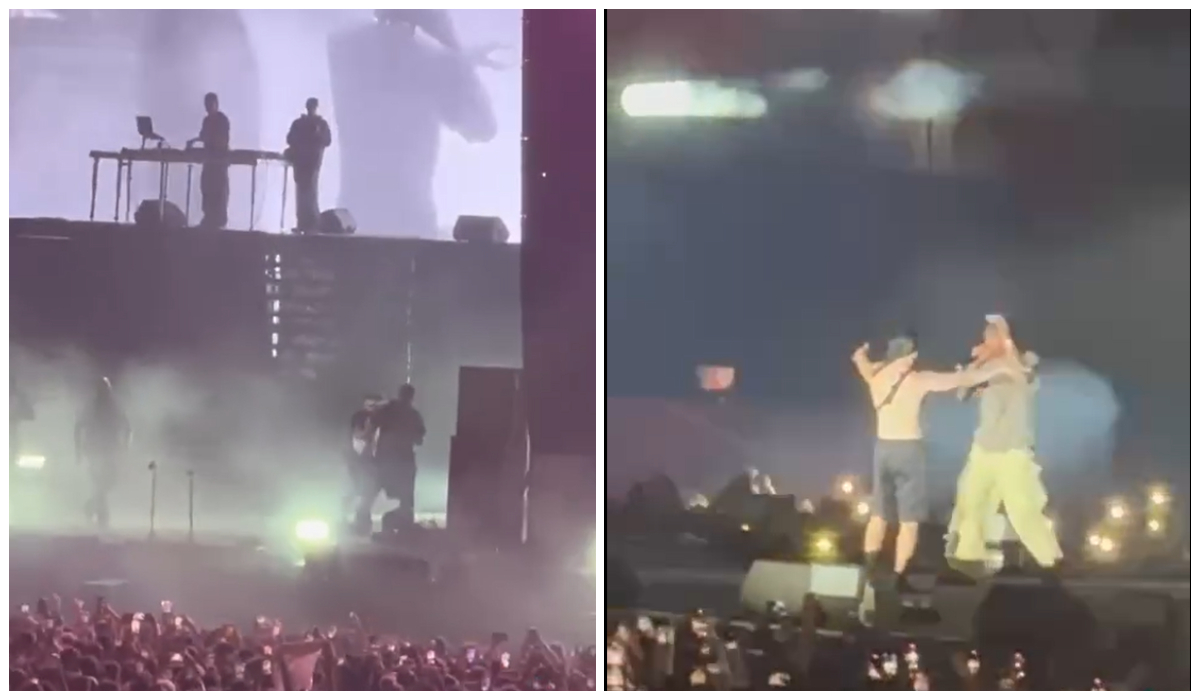Un român și-a făcut de cap pe scenă la Travis Scott, în timpul show ...
