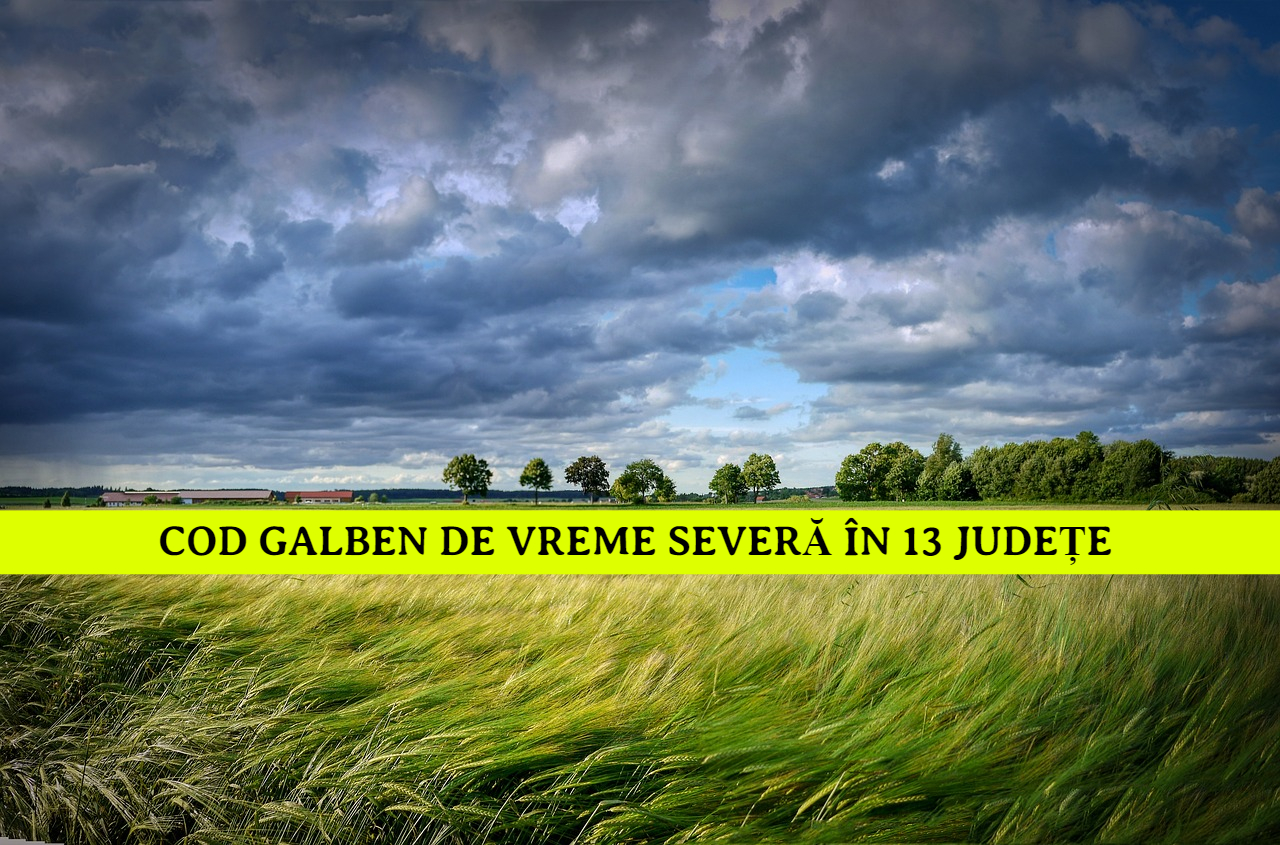 Vijeliile vor cuprinde România! Cod galben de vreme severă, 13 județe sunt vizate