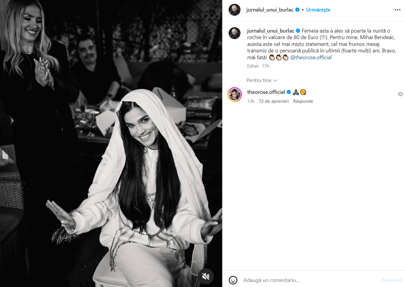 Stiri Directe - Cum a reacționat Mihai Bendeac, după ce a aflat că Theo Rose s-a căsătorit cu ...