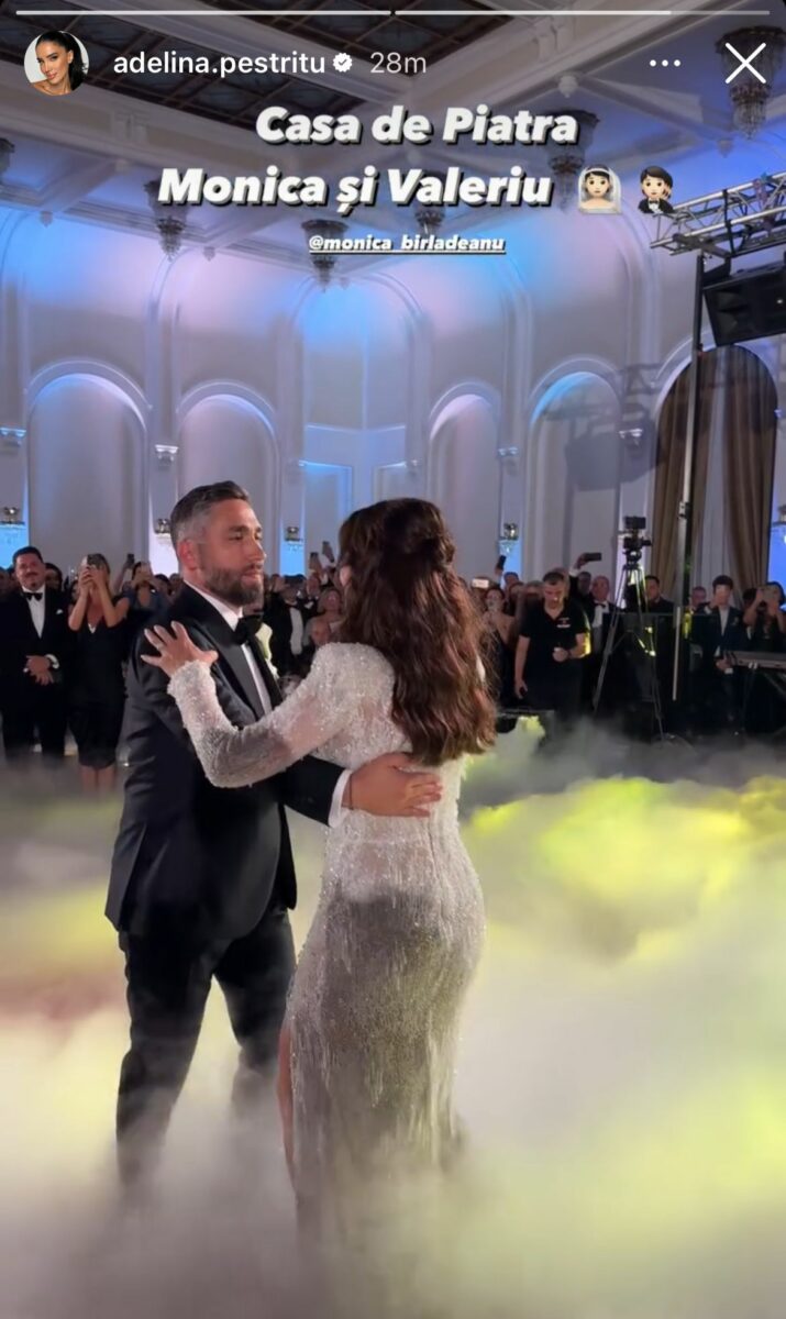 Stiri Directe - Dansul mirilor de la nunta Monicăi Bîrlădeanu cu Valeriu Gheorghiță. Piesa ...