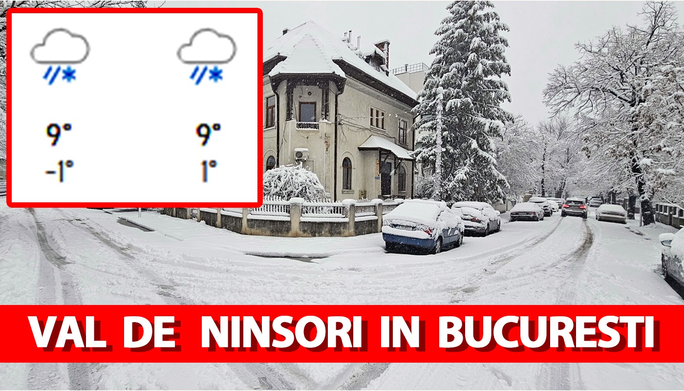 Prognoza Accuweather actualizată: Meteorologii anunță încă un val ninsori în București. Pe ce ...