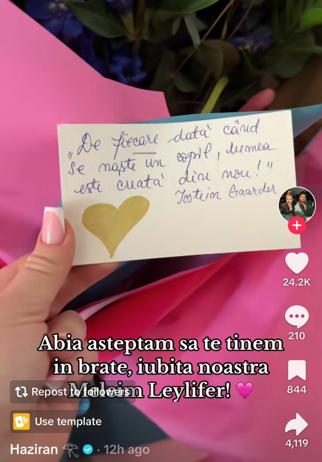 Ce nume BIZAR au ales Luis Gabriel și Haziran pentru fetița lor. Fanii i-au criticat dur pe cei doi!