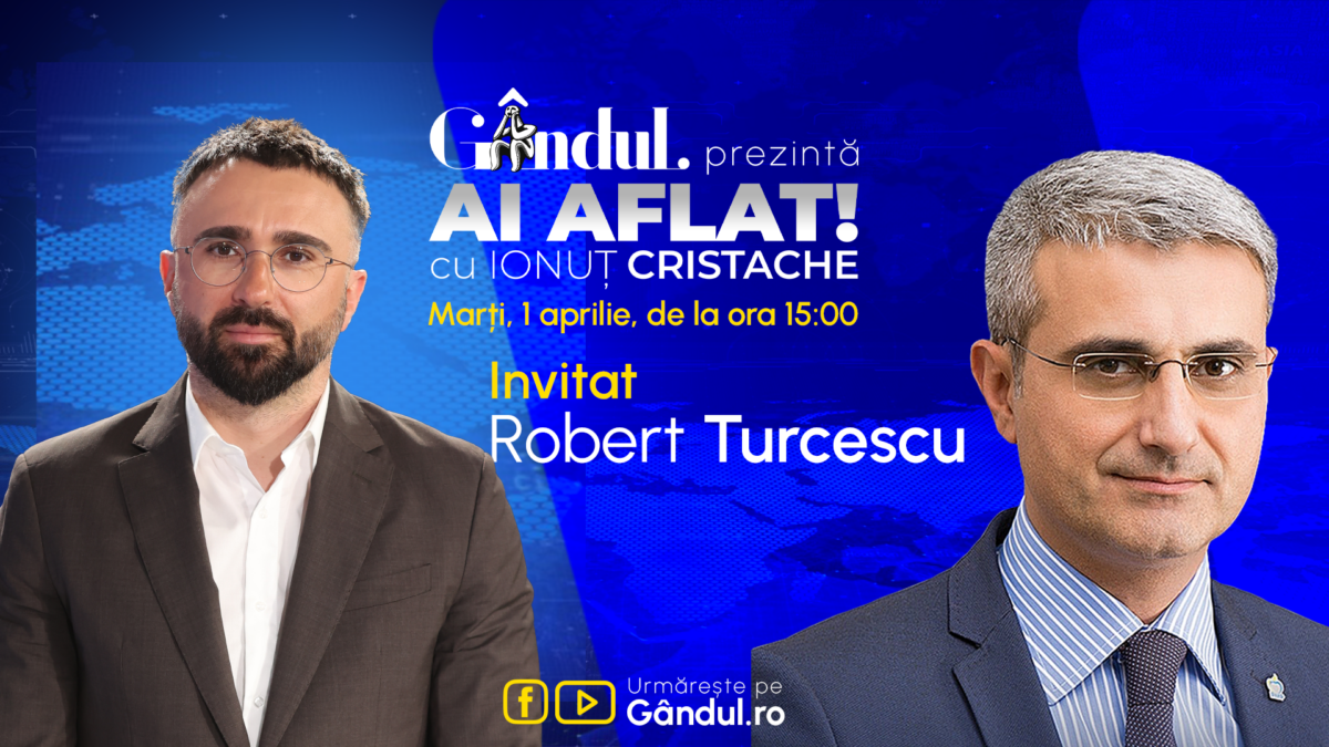„Ai Aflat! cu Ionuț Cristache” începe marți, 1 aprilie, de la ora 15.00, live pe Gândul. Invitat ...
