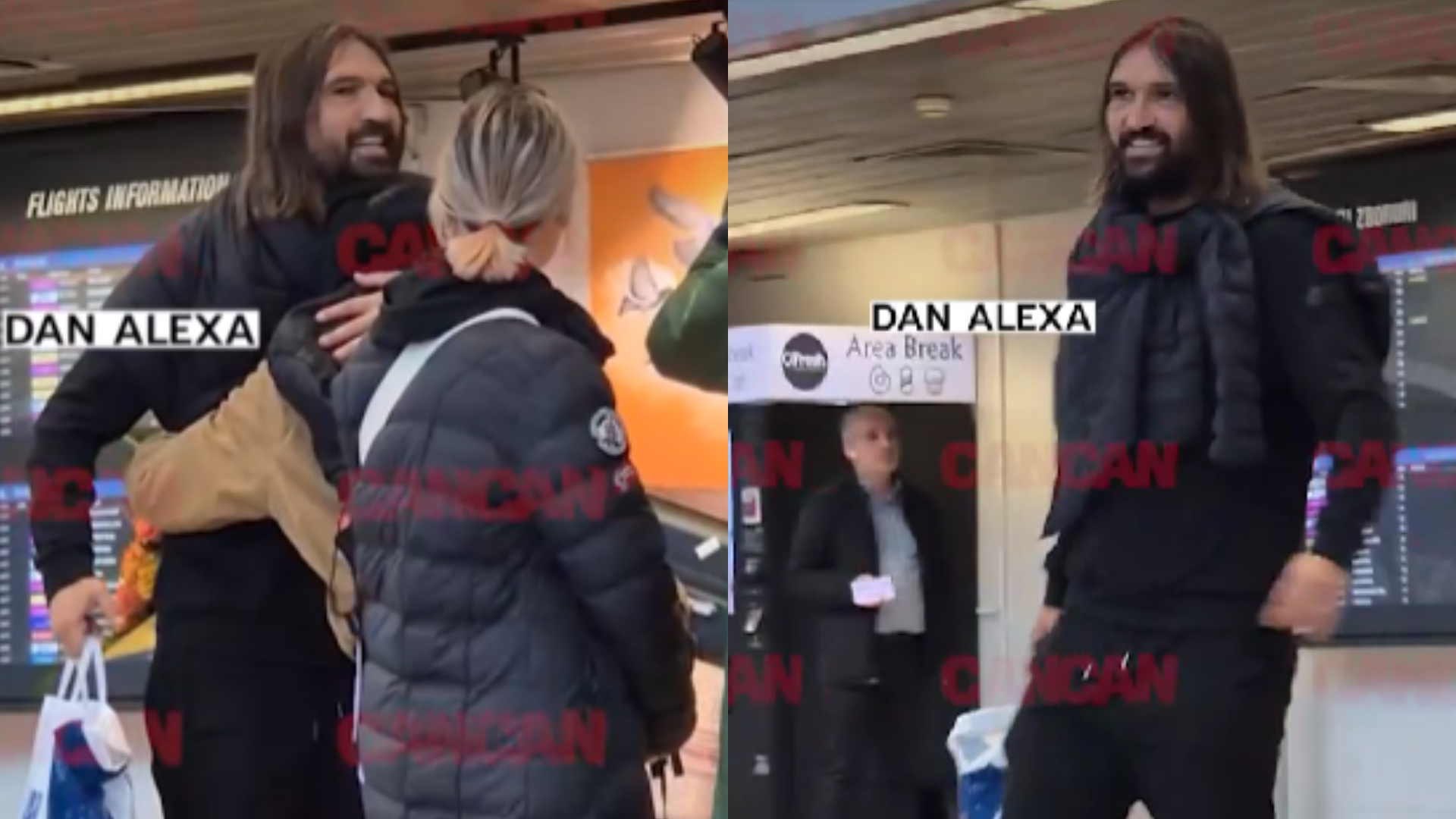 Cine e femeia care l-a îmbrățișat pe Dan Alexa pe aeroport, la ...