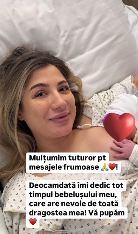 Claudia Puican, mesaj de pe patul de spital. Ce a transmis soția lui Armin Nicoară după naștere