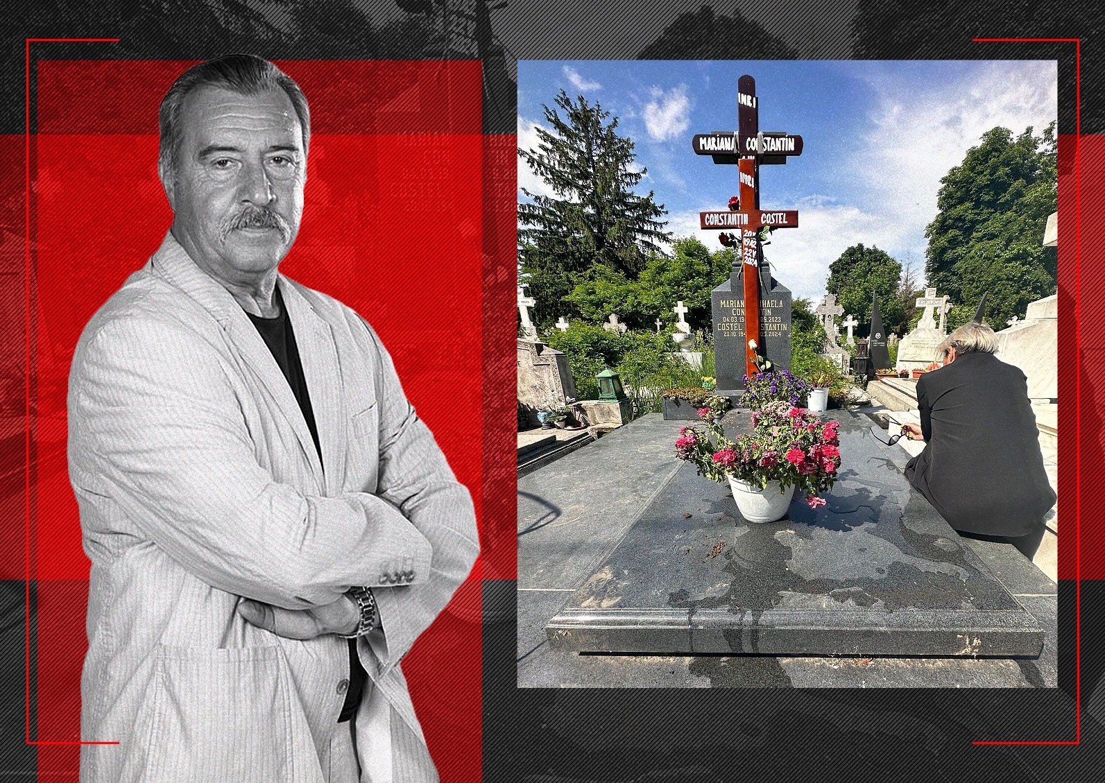 Ce s-a întâmplat la mormântul lui Costel Constantin, la un an de când s-a stins din viață. Cu ...