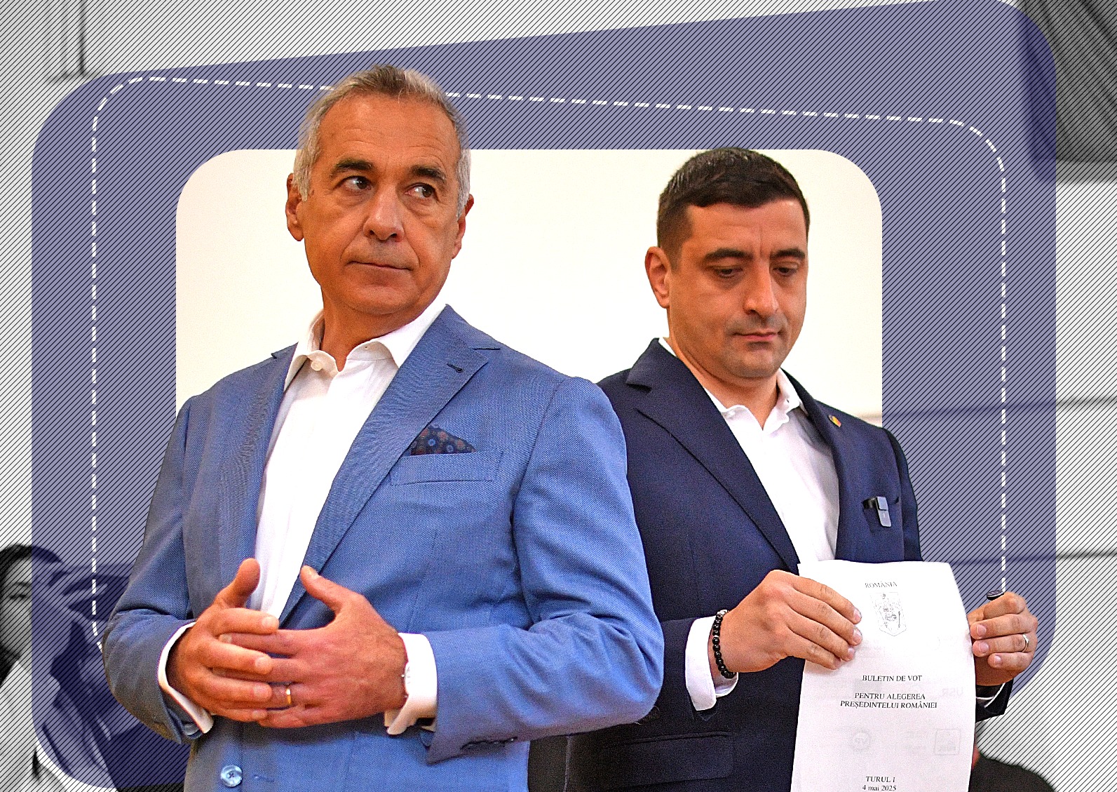 George Simion și Călin Georgescu, împreună la vot! Primele declarații ...