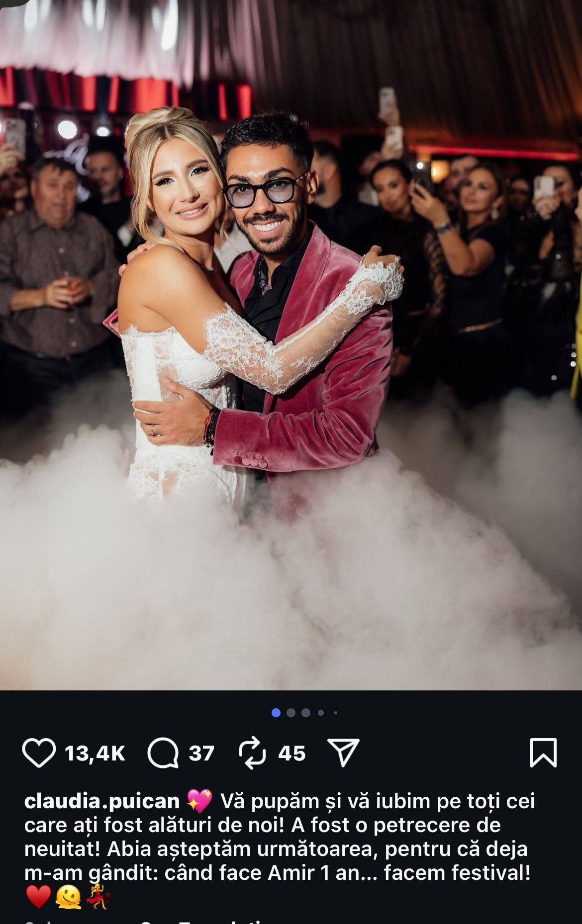 Armin Nicoară și Claudia Puican au plănuit deja următoarea petrecere importantă: „Facem festival!”