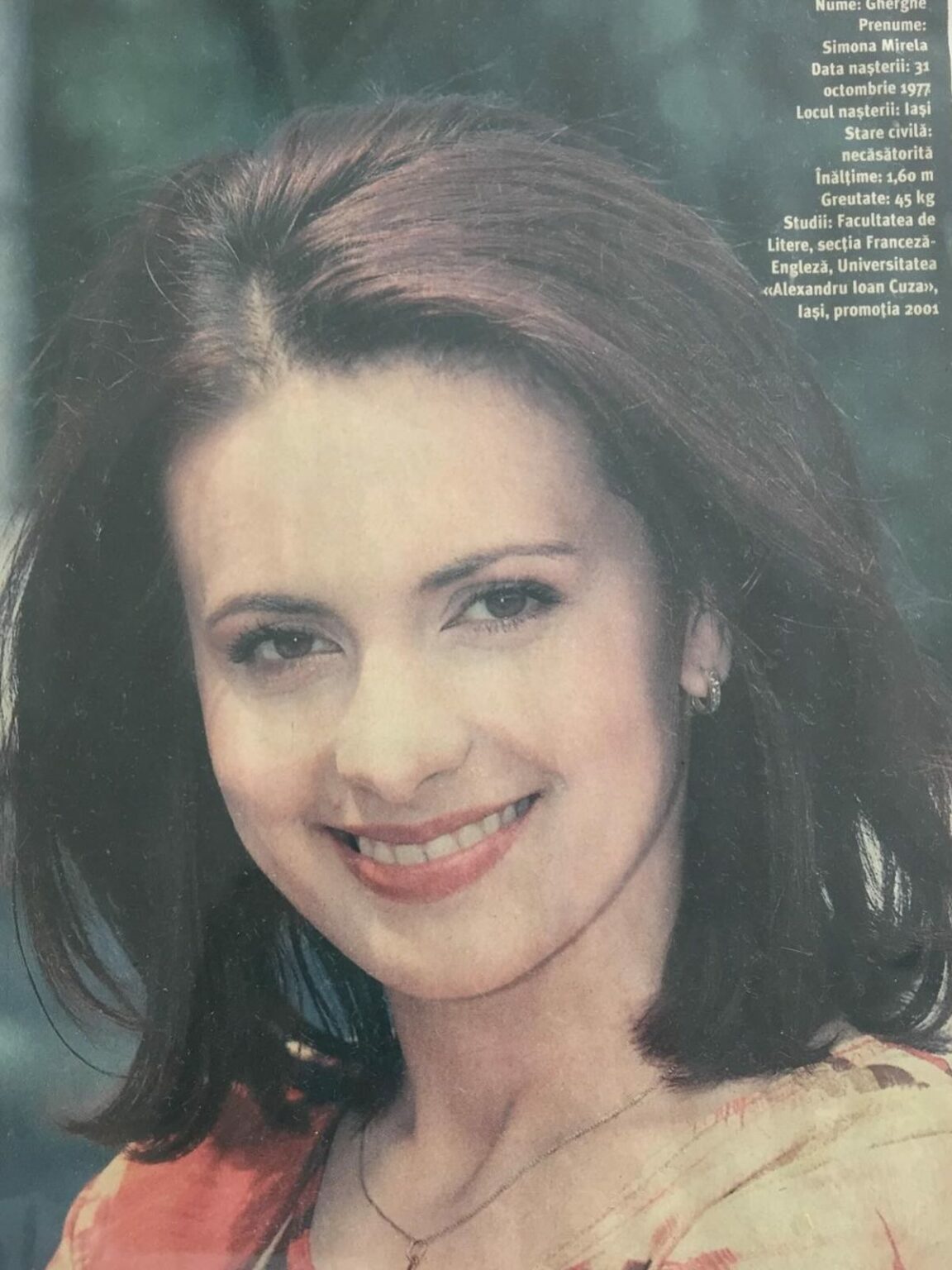 Imagine rară cu Simona Gherghe de la începutul carierei sale la Antena ...