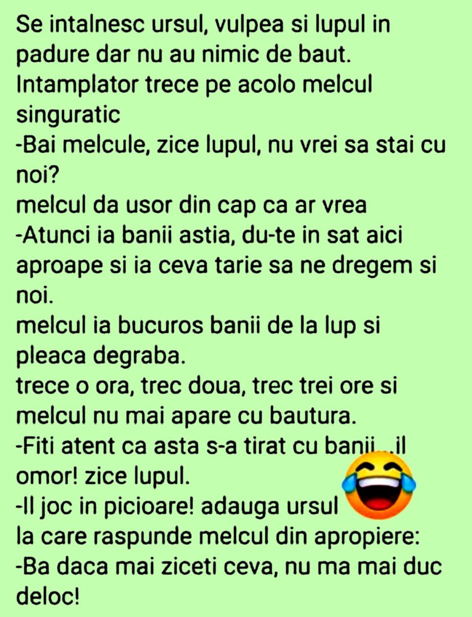 BANC | De ce nu e bine să trimiți melcul după băutură