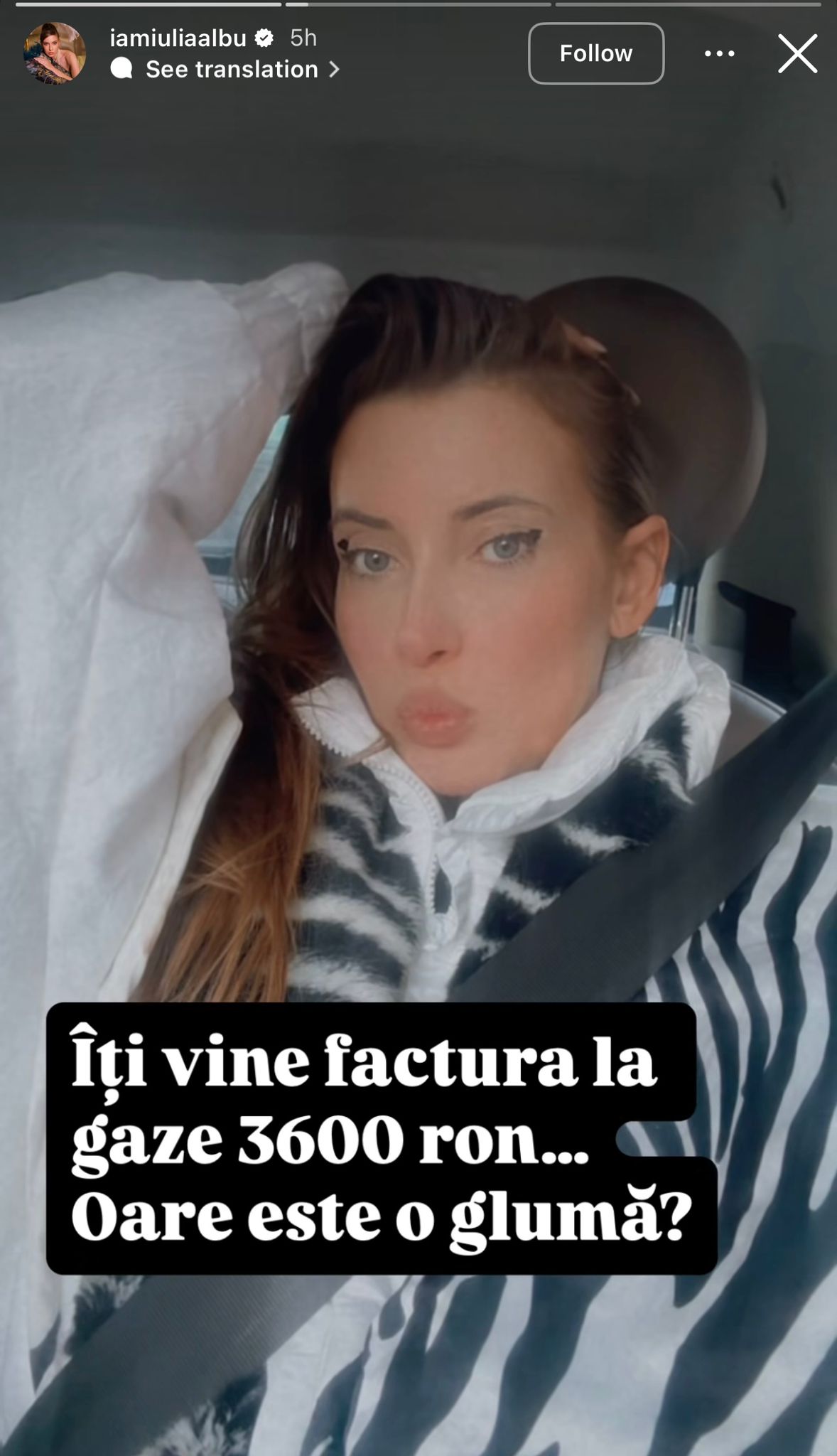 Iulia Albu a avut un șoc când a primit factura la gaze. Cât are de ...