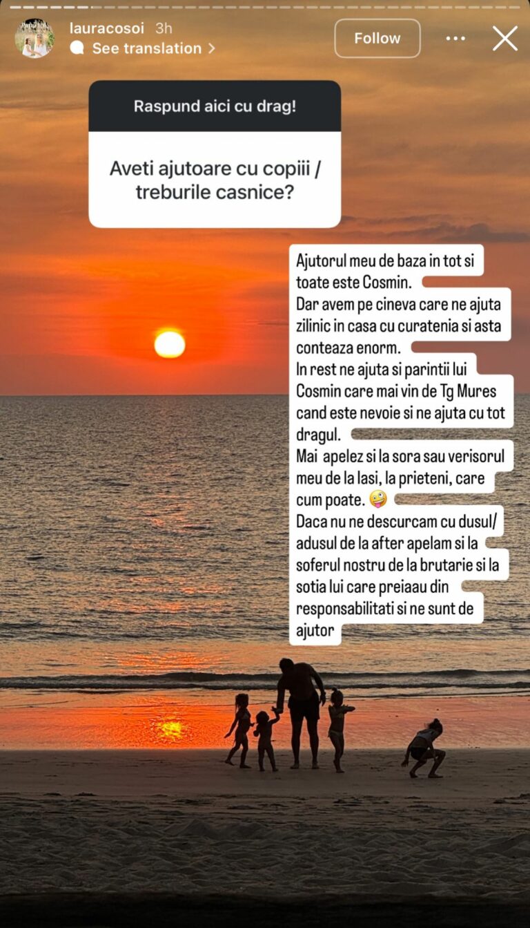 Laura Cosoi a recunoscut tot! Cine o ajută, de fapt, cu copiii și ...