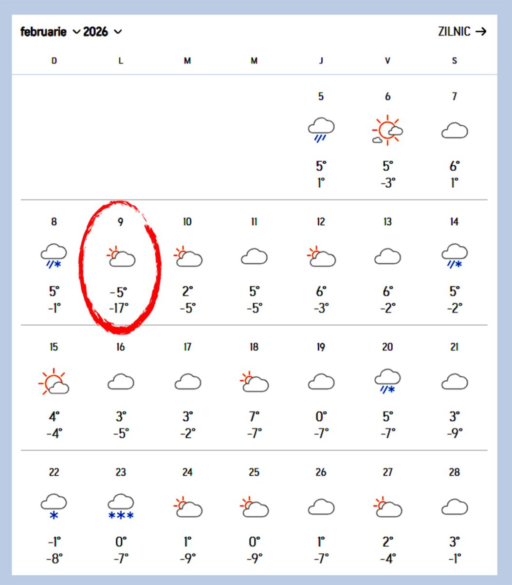 -20 grade Celsius în aceste orașe din România. Pe ce dată vine iarna cu ...