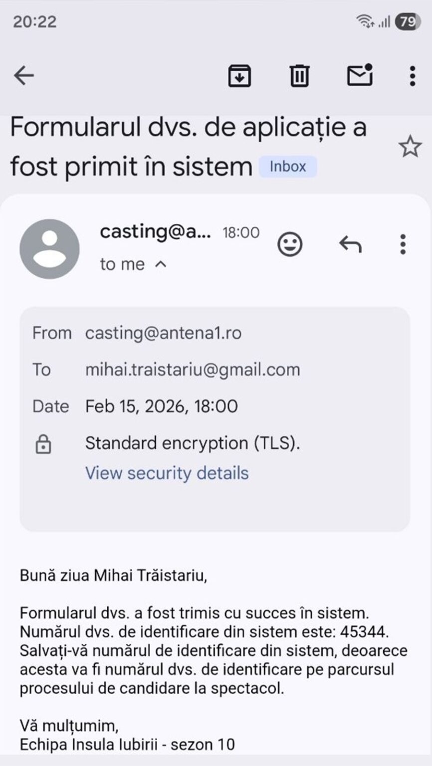 Mihai Trăistariu, înscris la Insula Iubirii 2026. Ce răspuns a primit ...