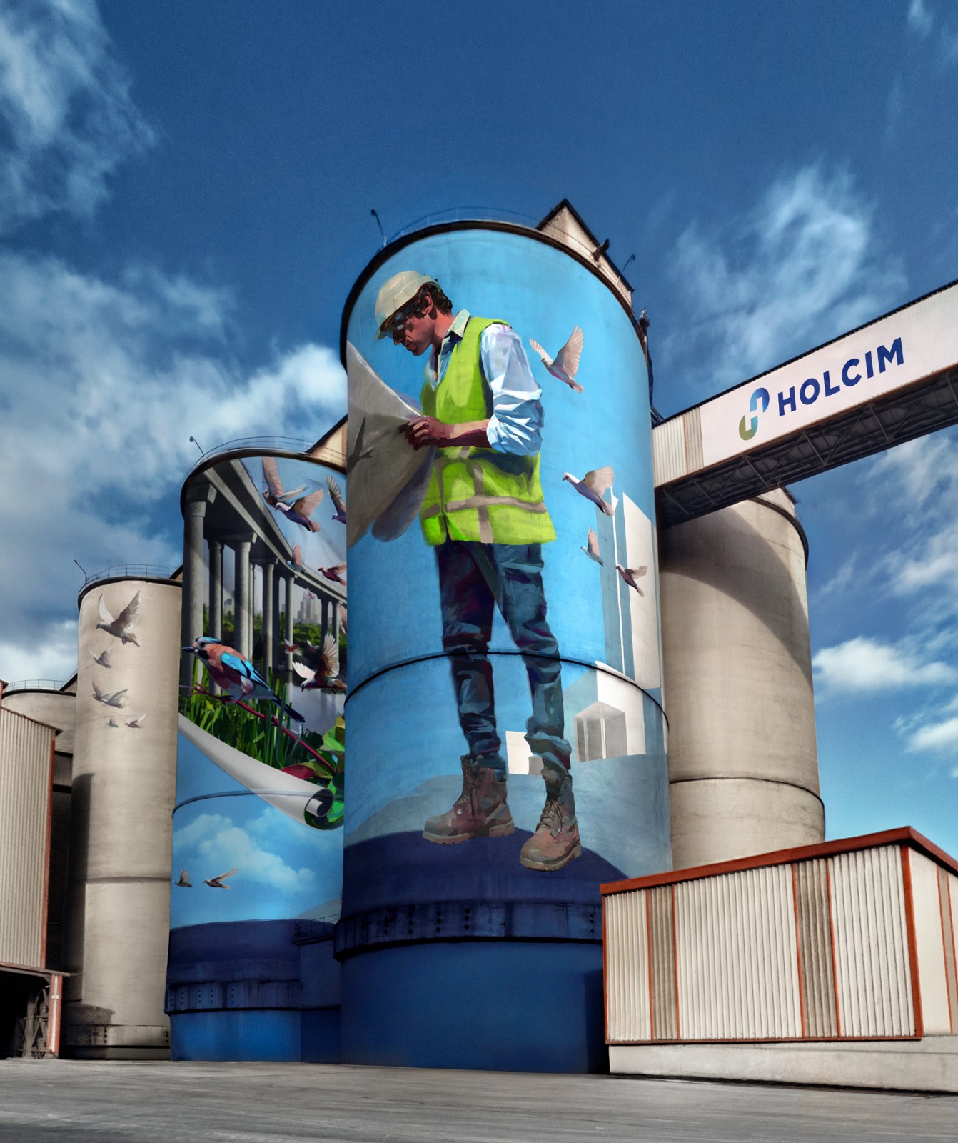 Holcim România marchează o premieră în industrie: primul mural ...