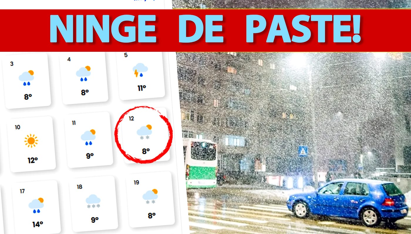 Vortex polar în aprilie | Ninge de Paște în România. Care sunt ...