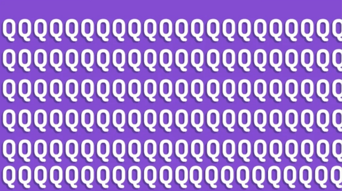 TEST IQ | Nu toate literele din imagine sunt "Q". Depistați "intrusul"!