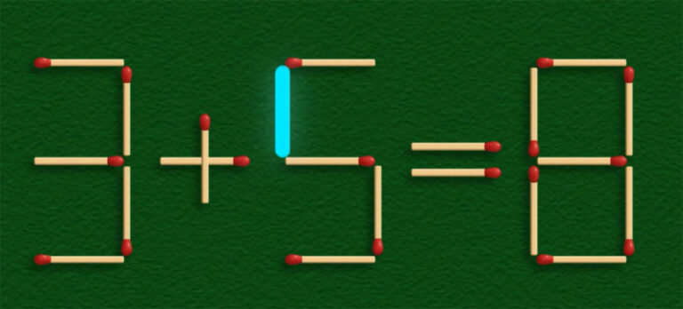 Test de inteligență | Mutați un singur chibrit pentru a corecta 3 + 3 = 8