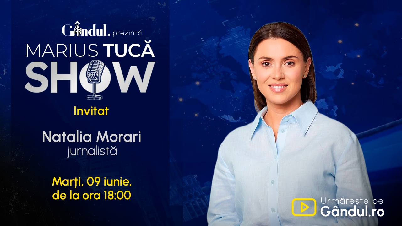 Marius Tucă Show începe marți, 9 iunie, de la ora 18.00, live pe Gândul ...